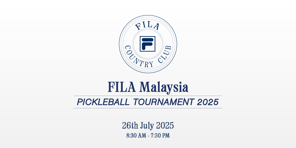 LIVE - FILA Malaysia FILA Country Club: Pickleball Tournament 2025 | Baseline